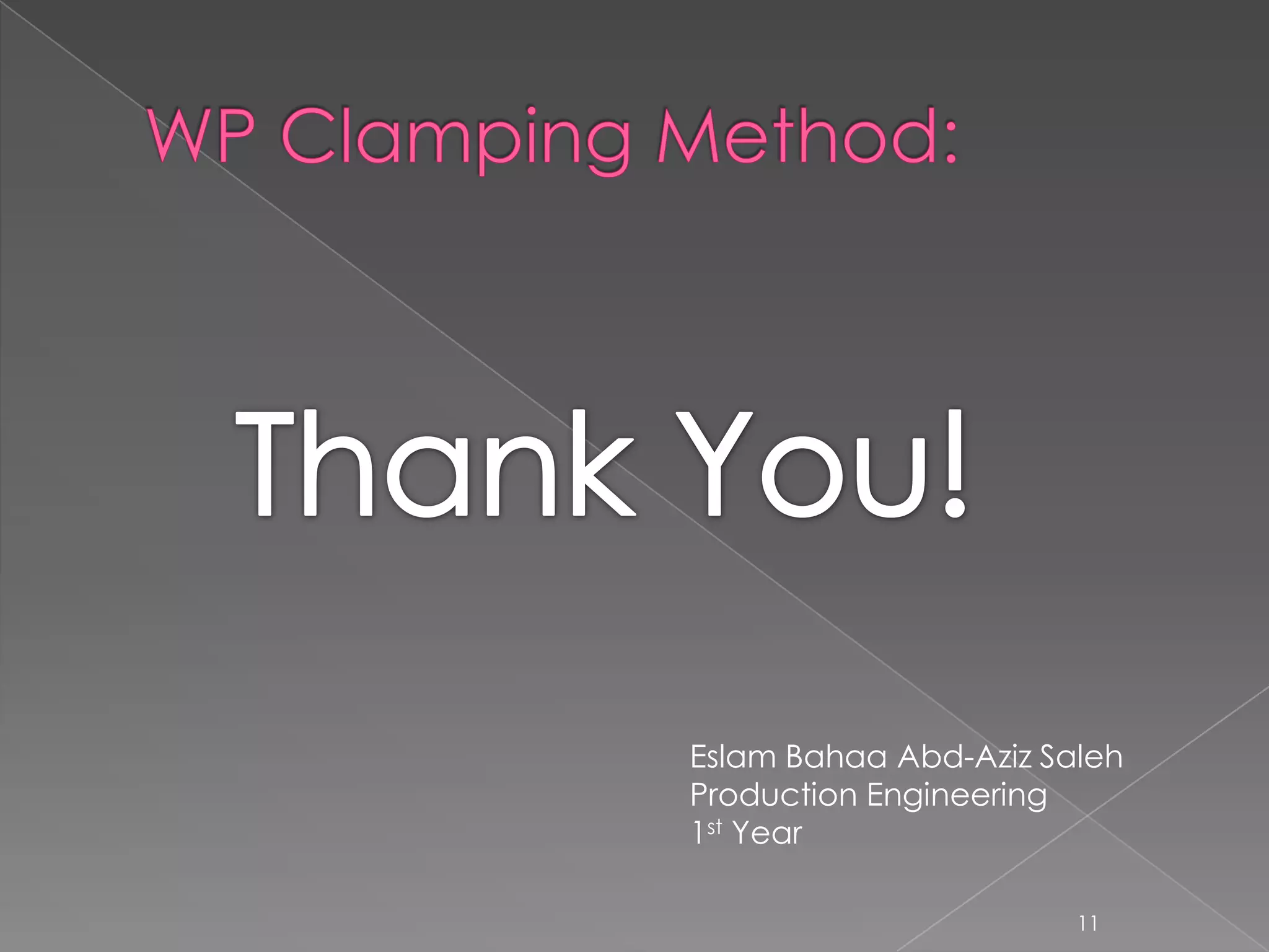 Methods of holding work piece | PPSX