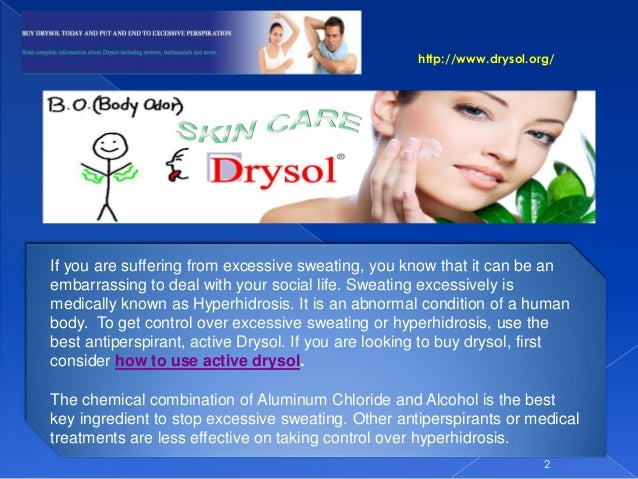 Methods Of How To Use Active Drysol