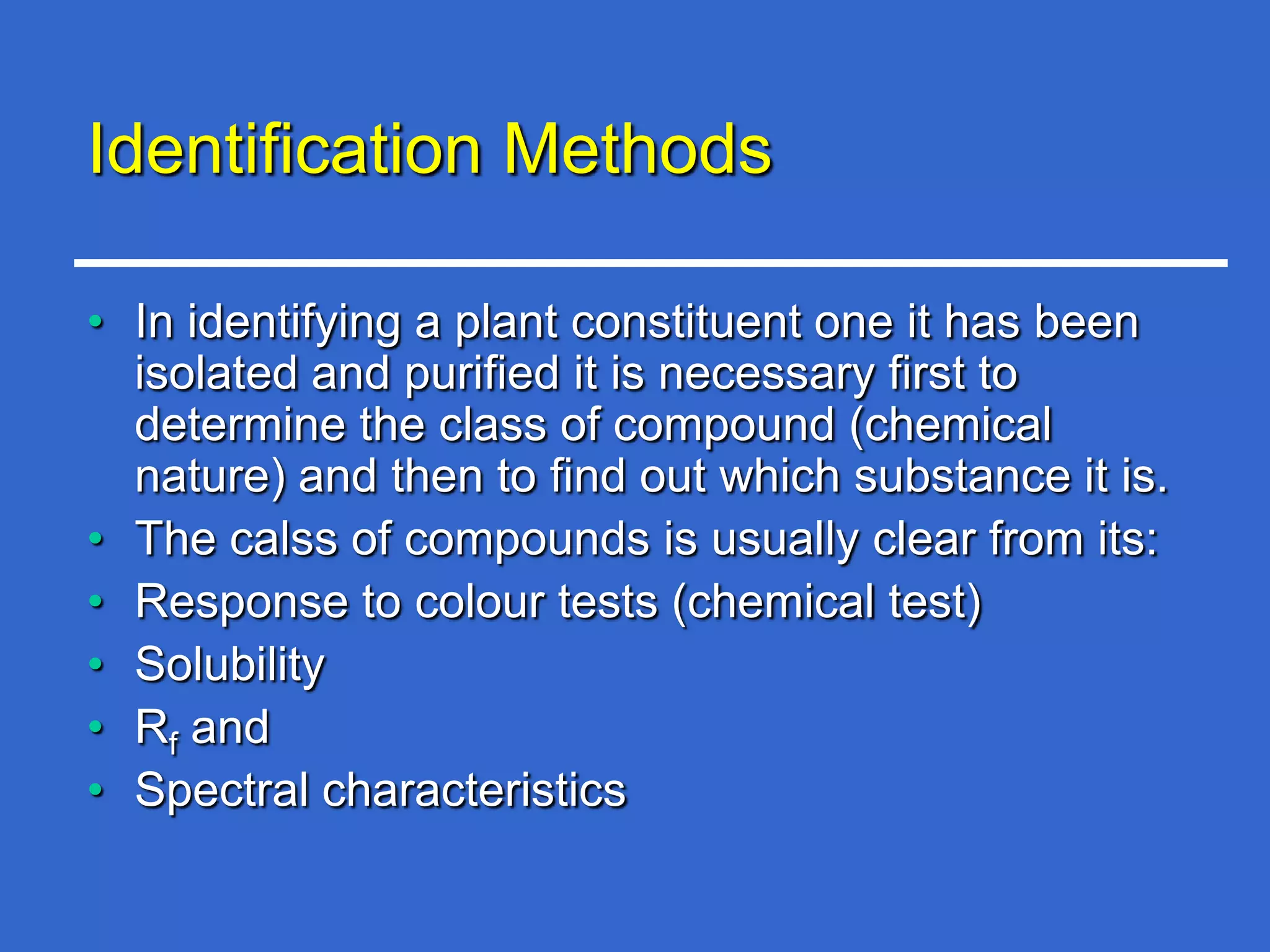Methods of identification | PPTX