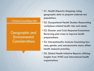 Methods of Identifying Health Research Gaps, Needs, and Priorities ...