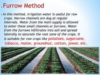 Methods of Irrigation Engineering | PPTX