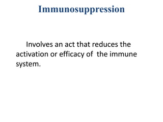 Methods of immunosuppression | PPTX