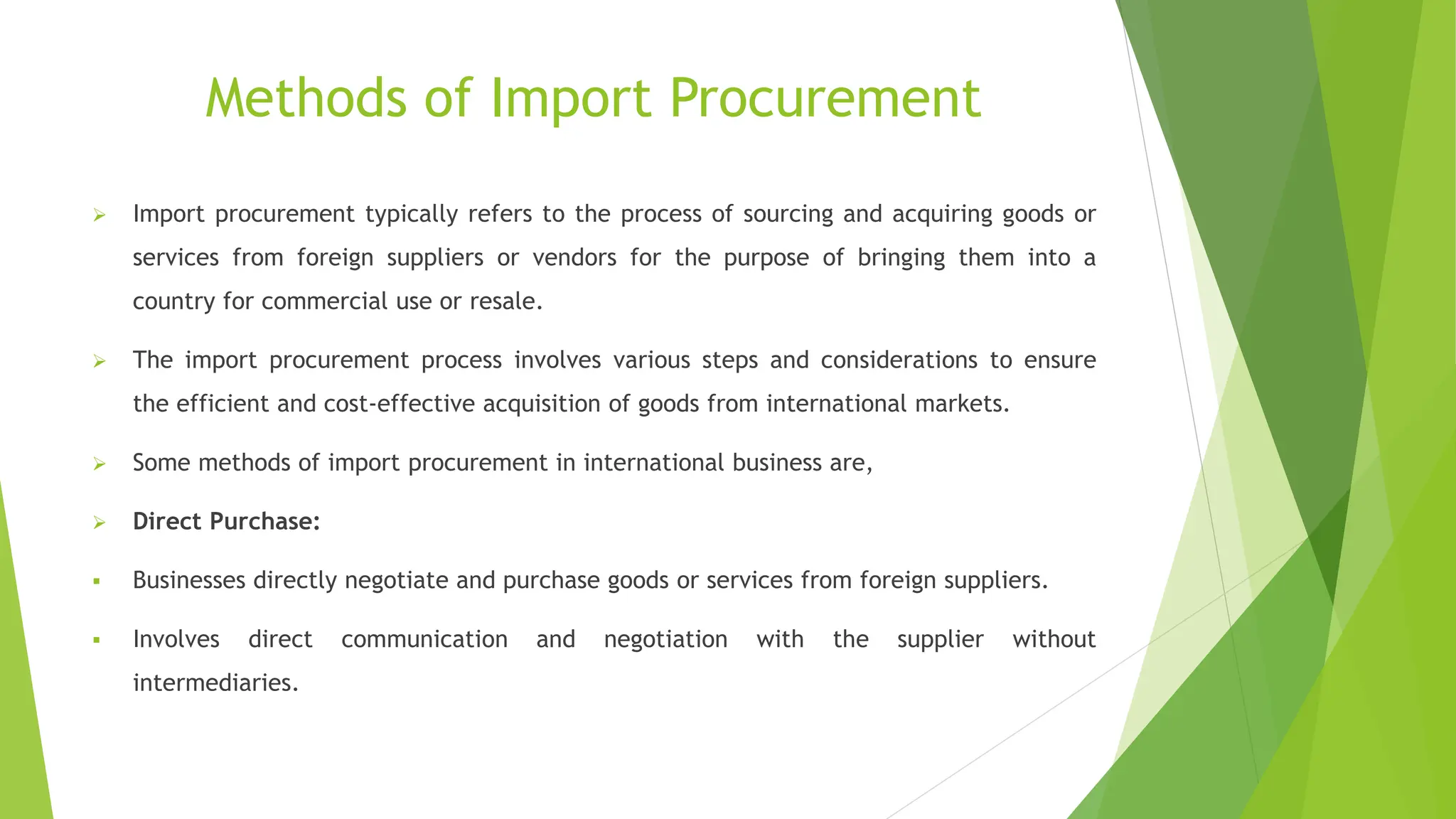 Methods of Import Procurement in International Trade.pptx