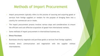 Methods of Import Procurement in International Trade.pptx