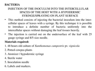 METHODS OF INCOULATION AND PROVING KOCH’S POSTULATES.pptx