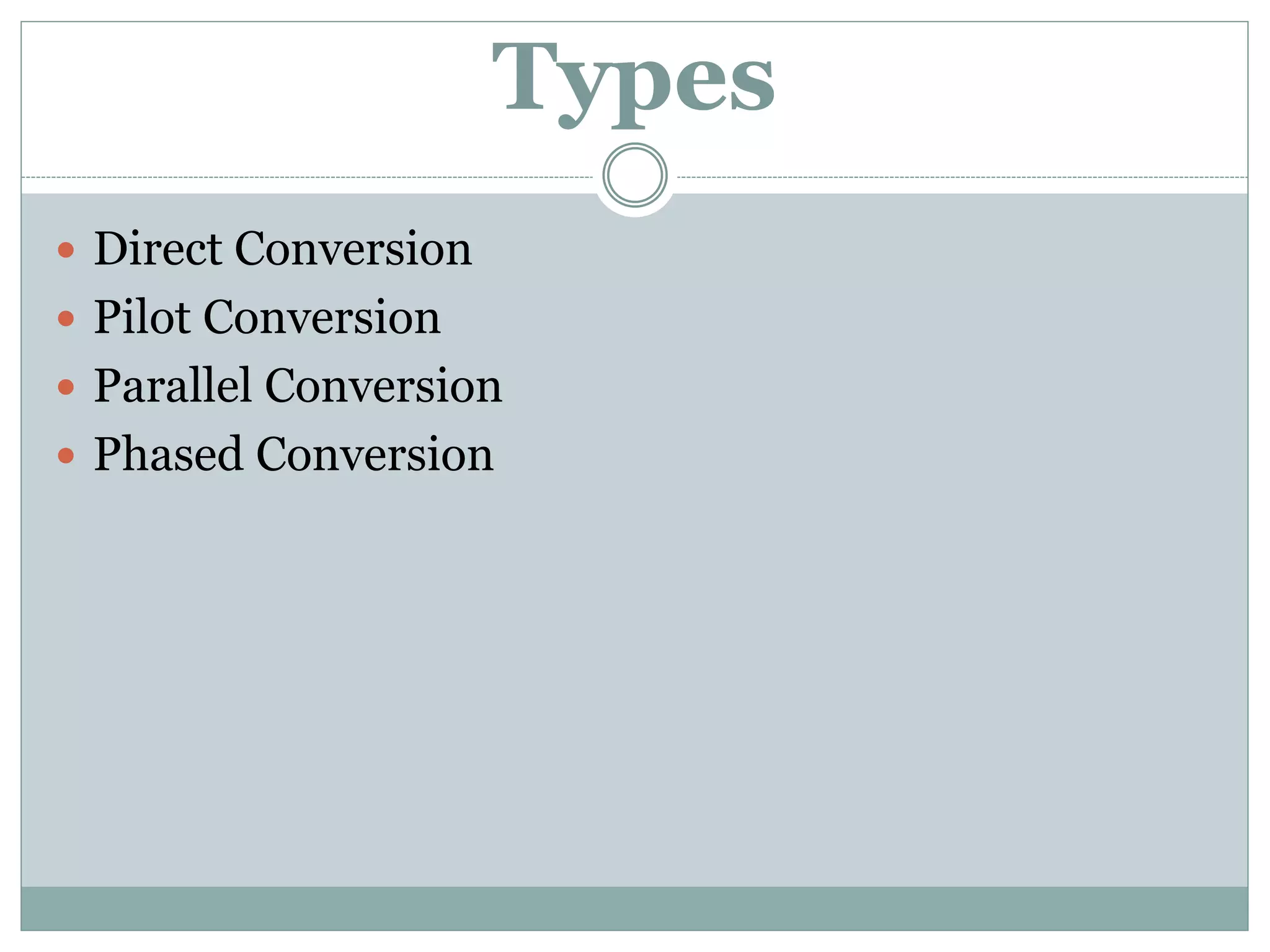 A2 ICT Methods of Installation and Conversion | PPTX