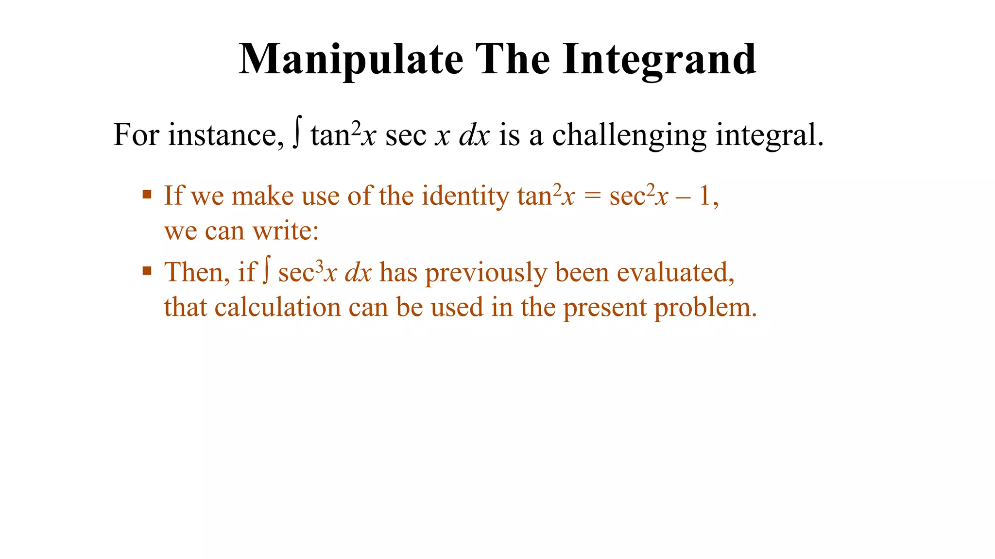 Methods of integration | PPTX