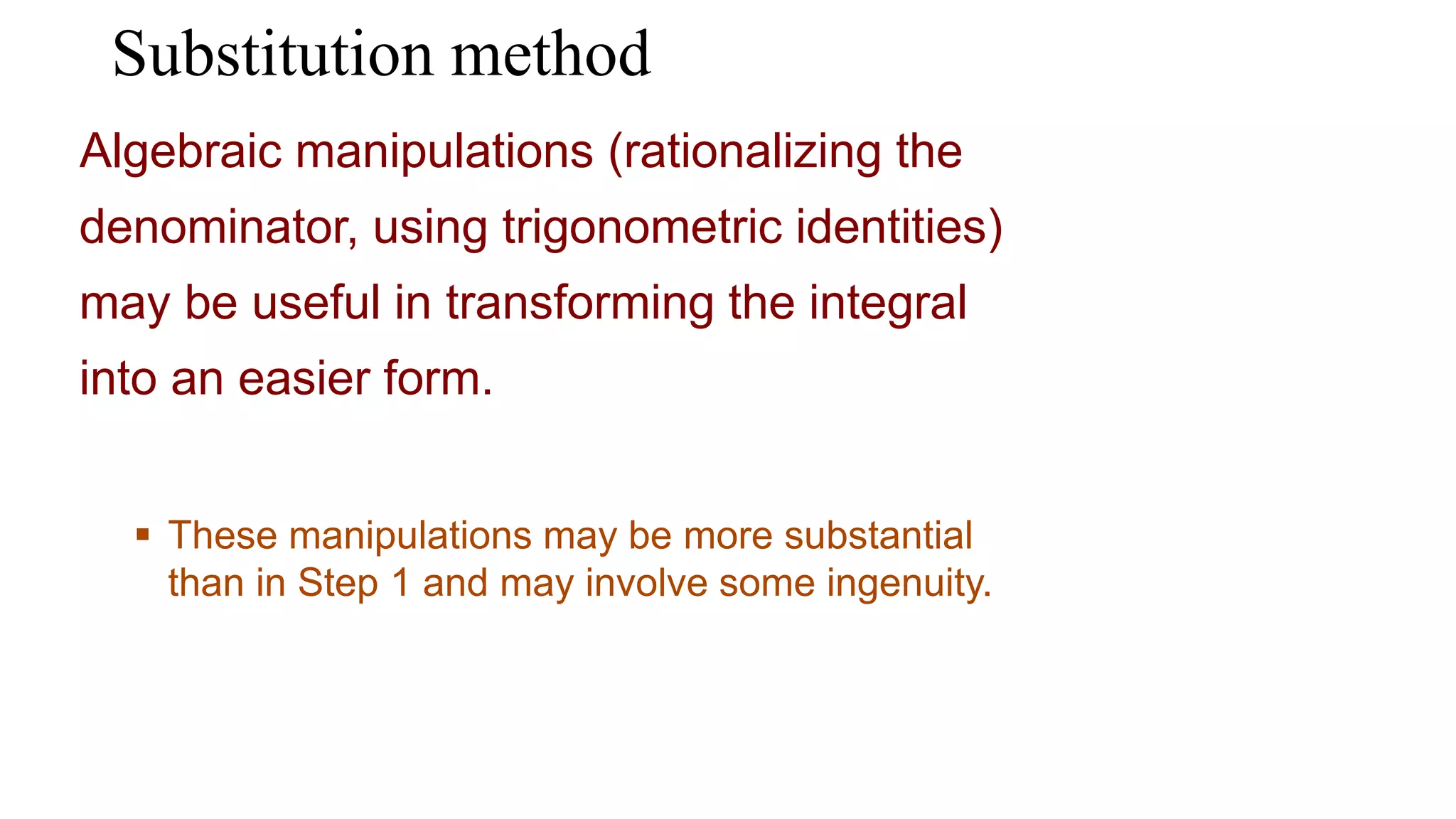 Methods of integration | PPTX
