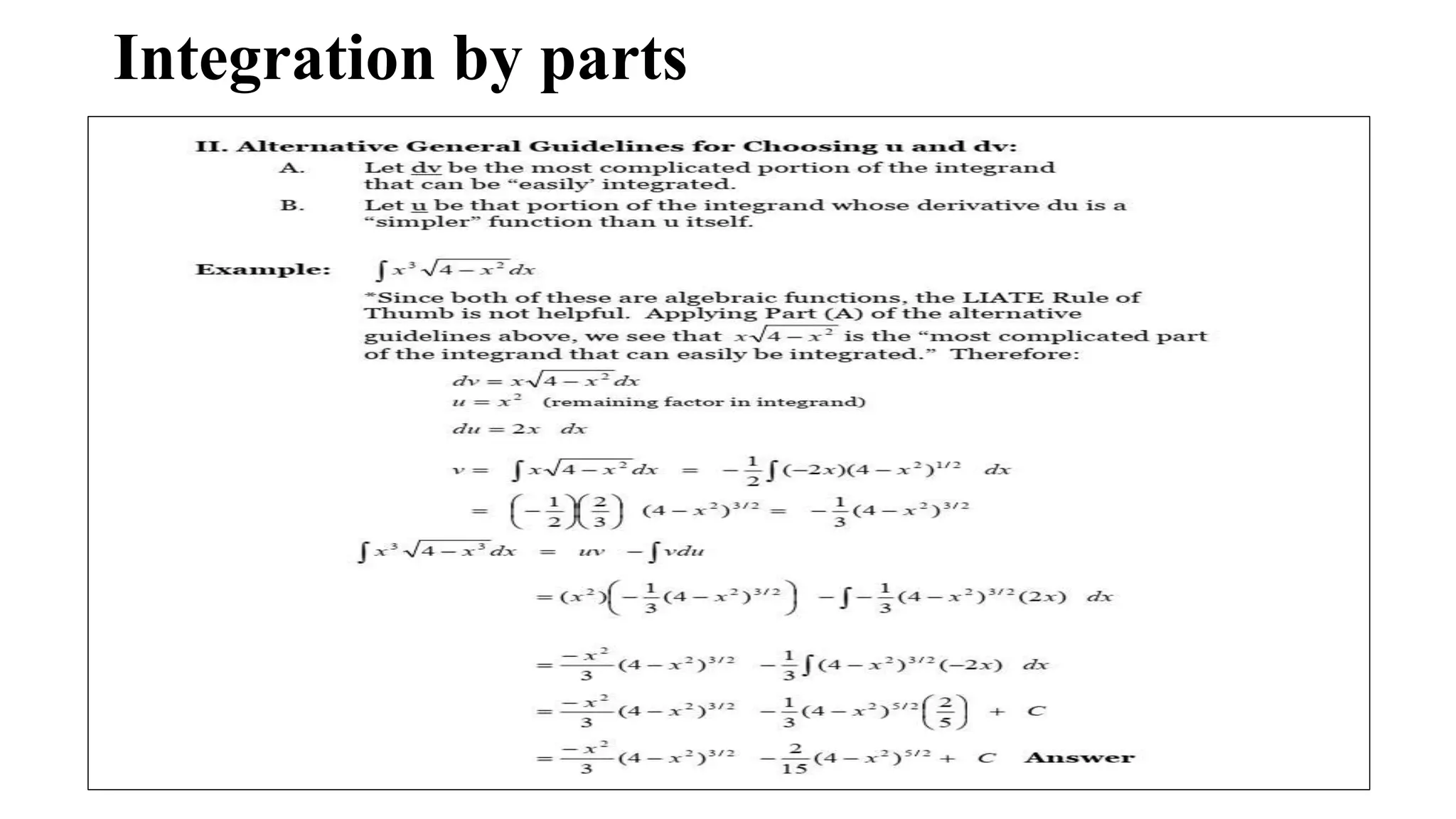 Methods of integration | PPTX