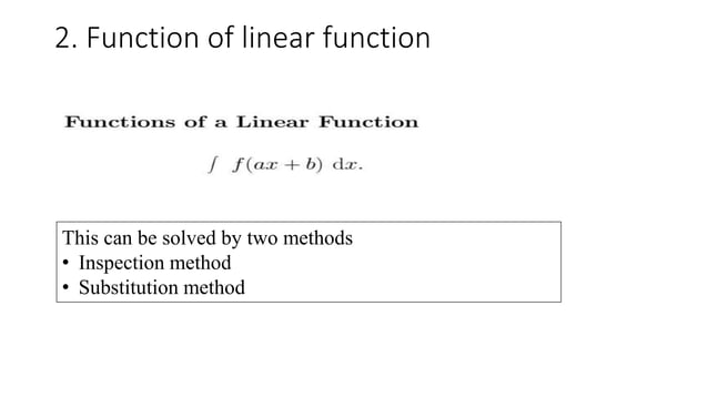 Methods of integration | PPTX