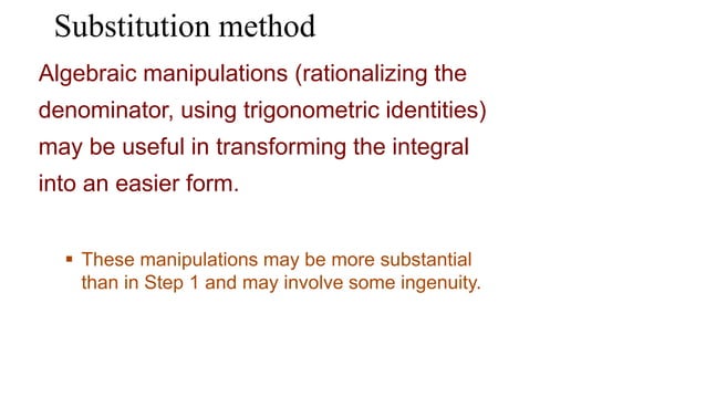 Methods of integration | PPTX