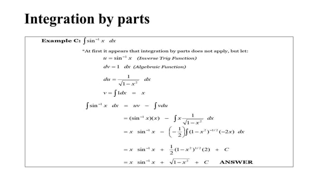 Methods of integration | PPTX