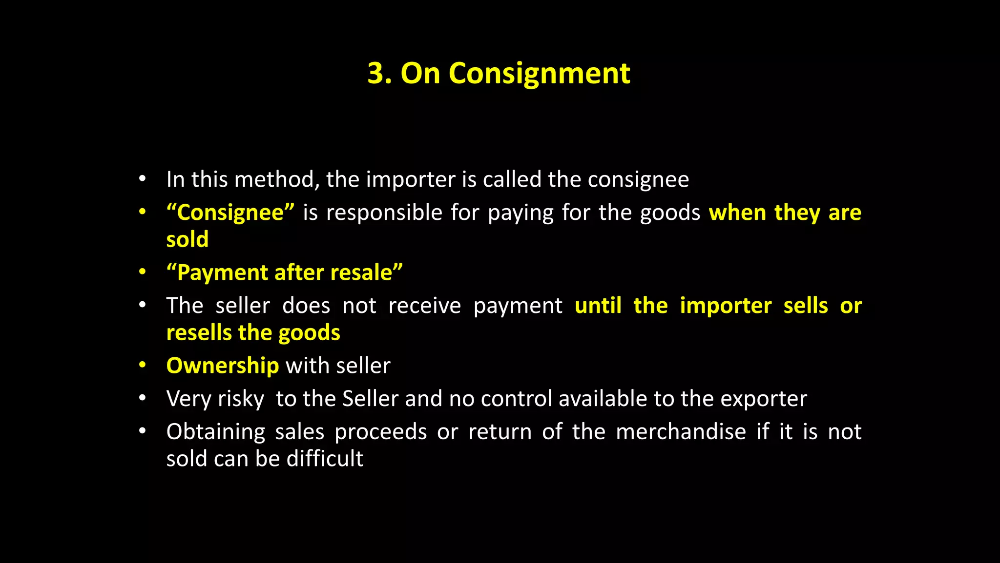 Methods of International Trade Settlement | PPTX