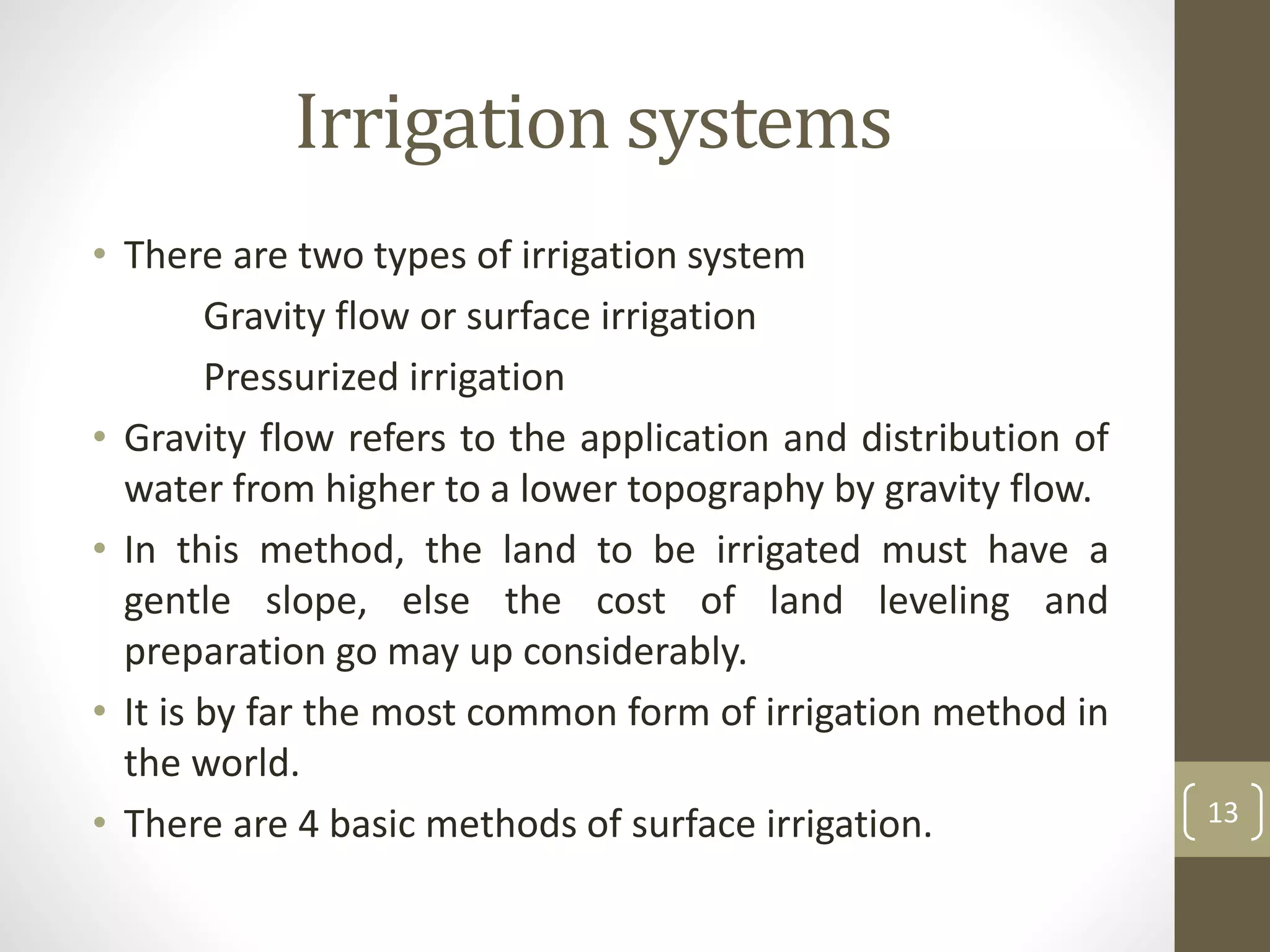 Methods of irrigation | PPTX