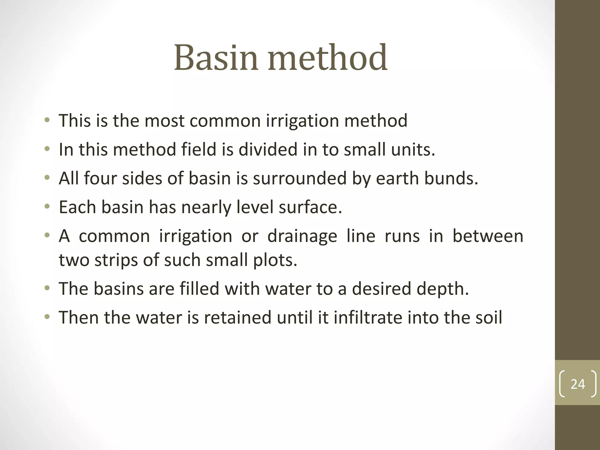 Methods of irrigation | PPTX