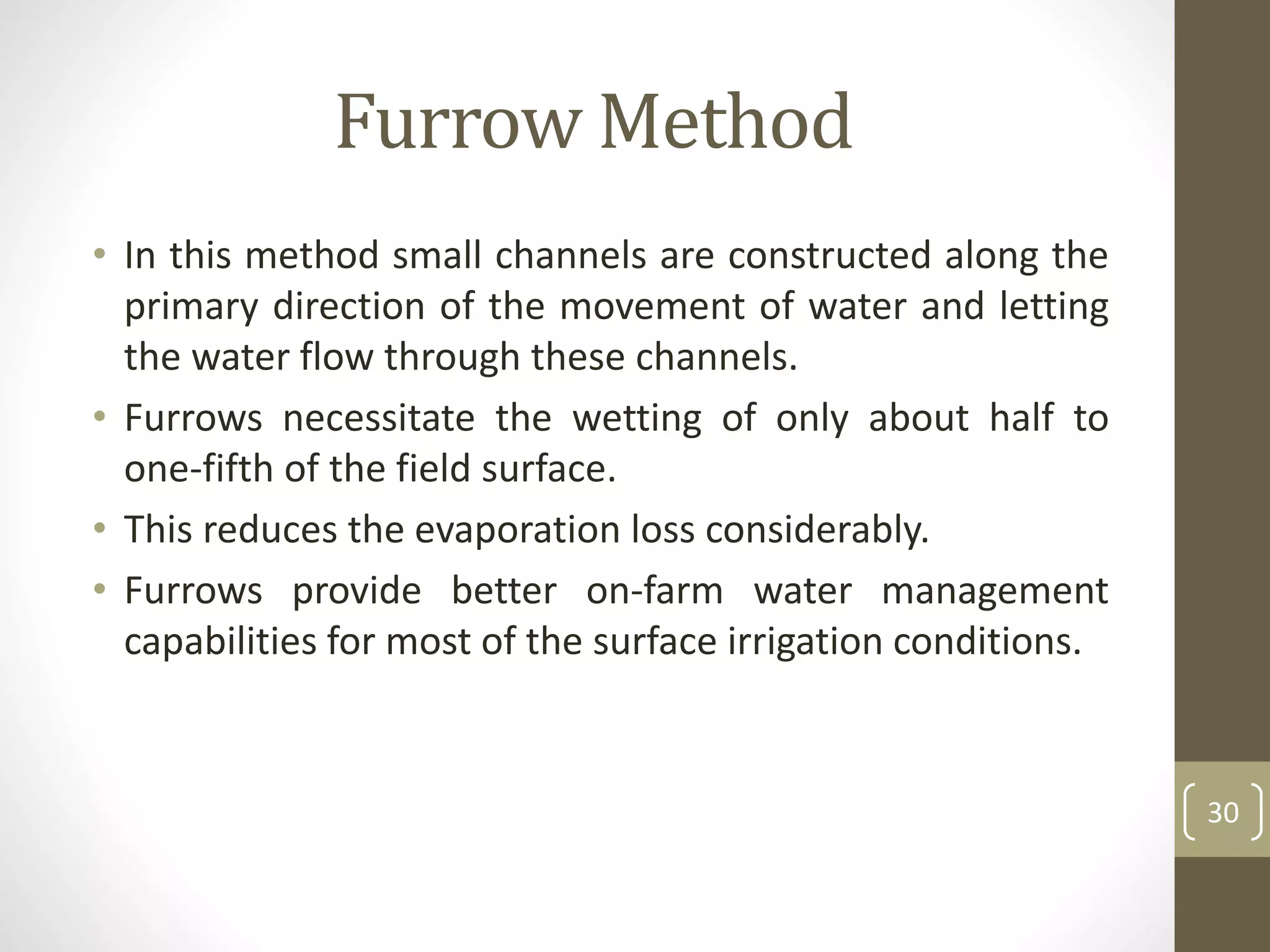 Methods of irrigation | PPTX