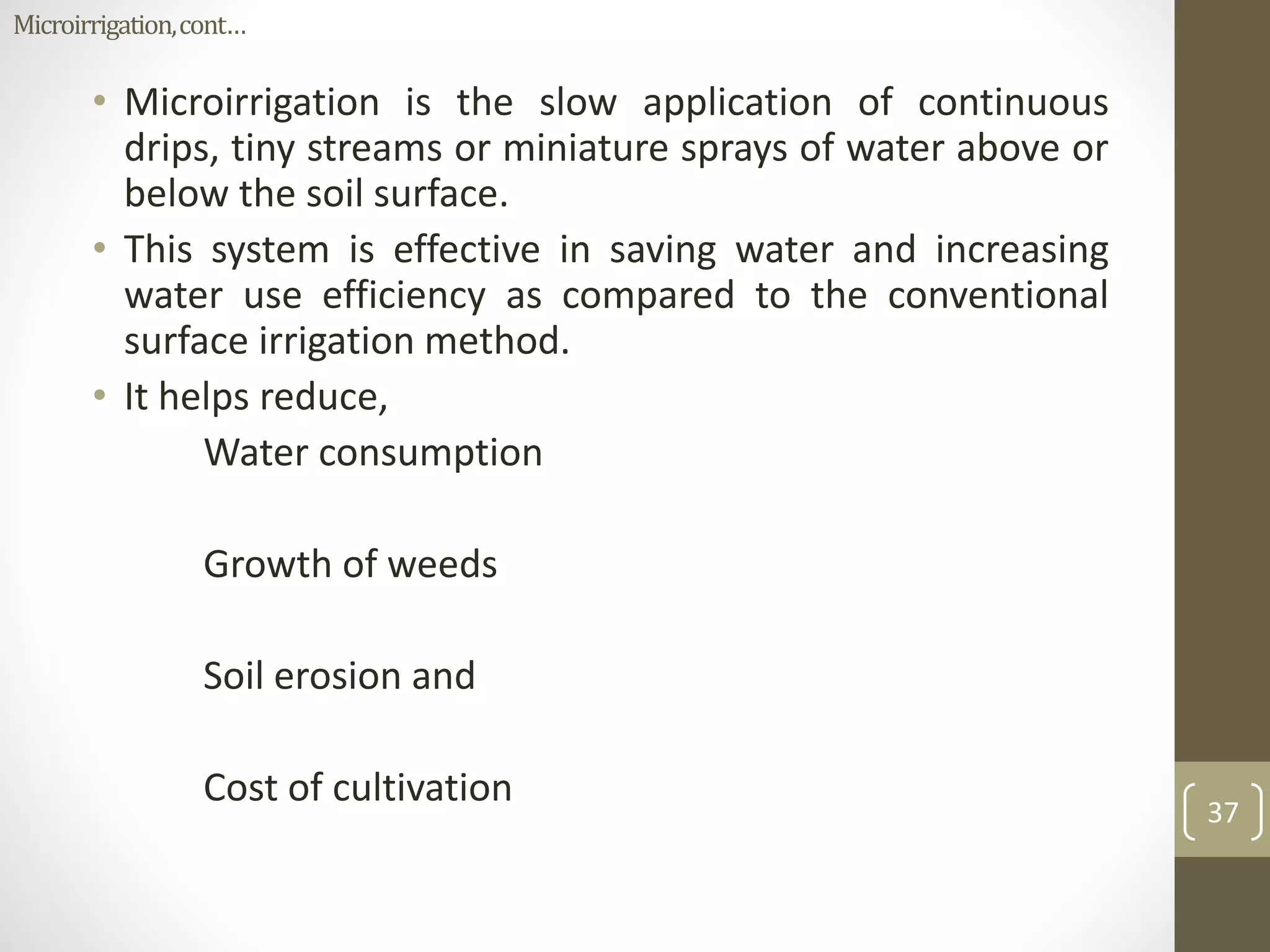 Methods of irrigation | PPTX