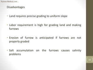 Methods of irrigation | PPTX