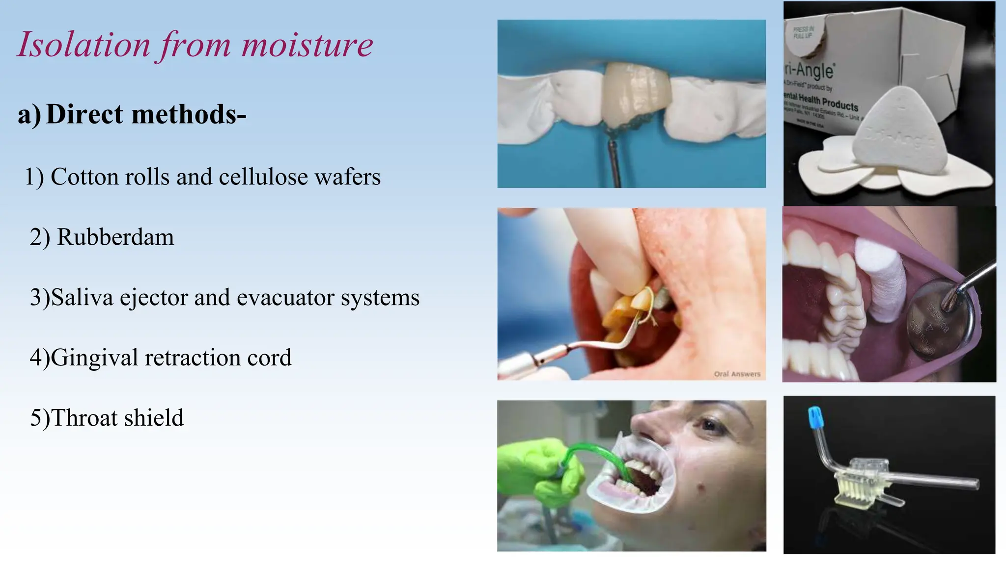 methods of isolation and rubber dam.pptx