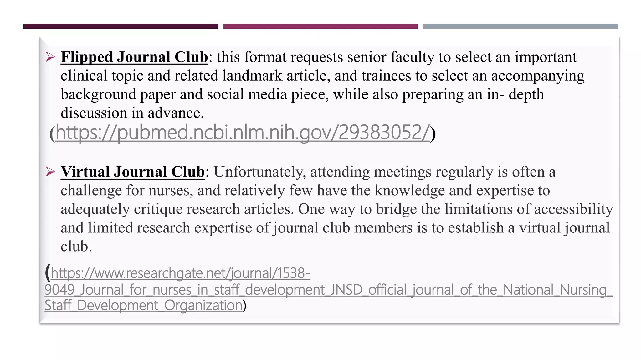 Methods of journal club presentation | PPTX