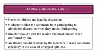 Methods of journal club presentation | PPTX