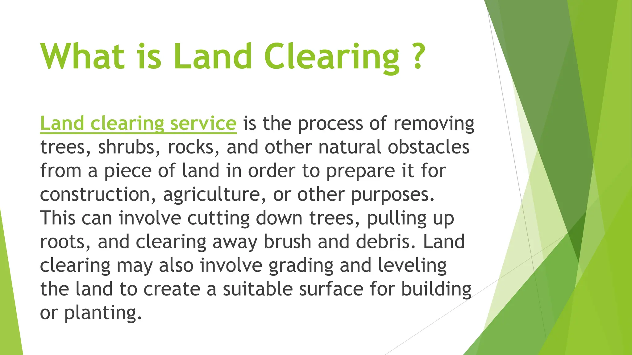 Methods of Land Clearing – Best Ways to Clear Your Property.pptx