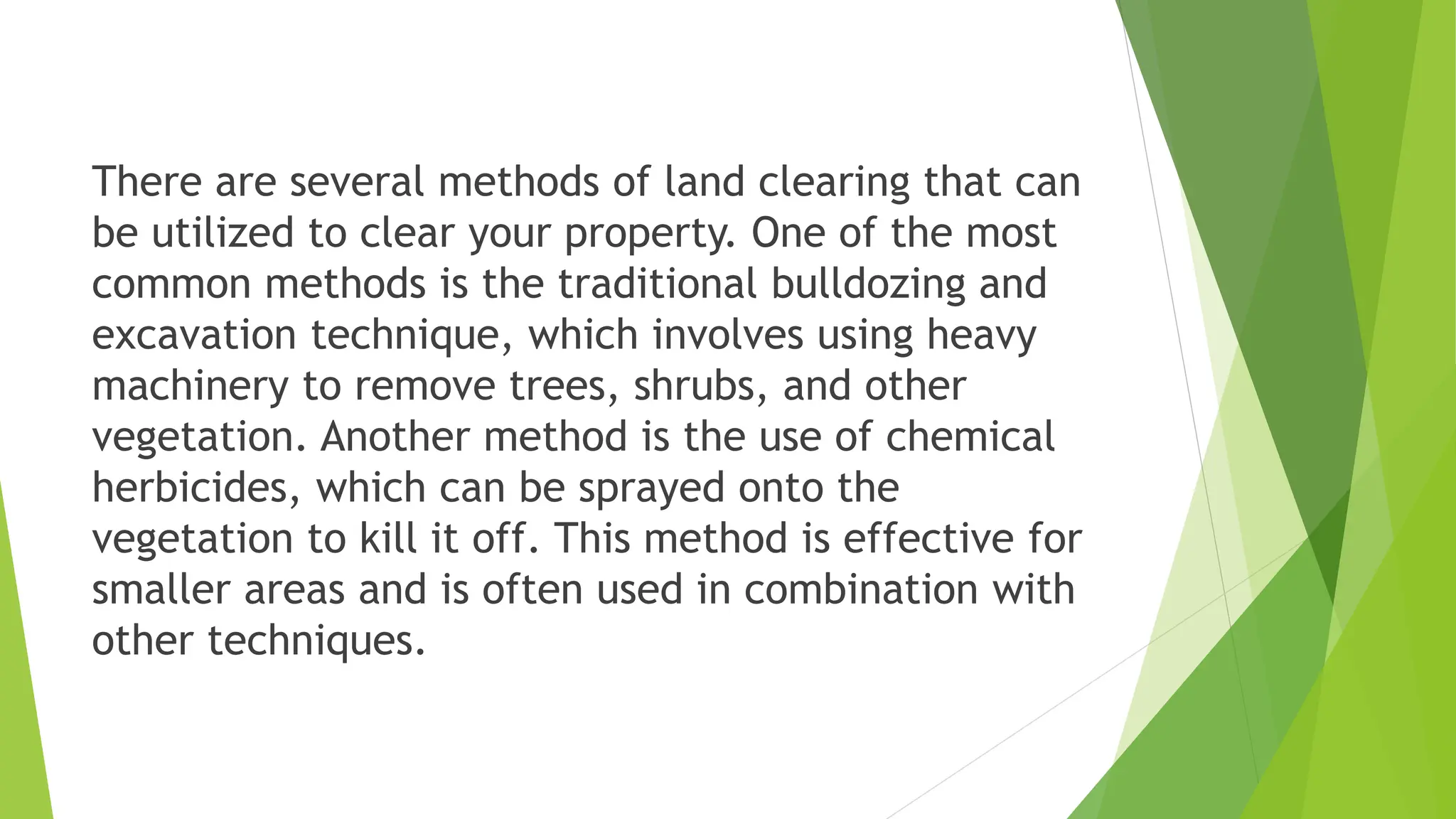 Methods of Land Clearing – Best Ways to Clear Your Property.pptx