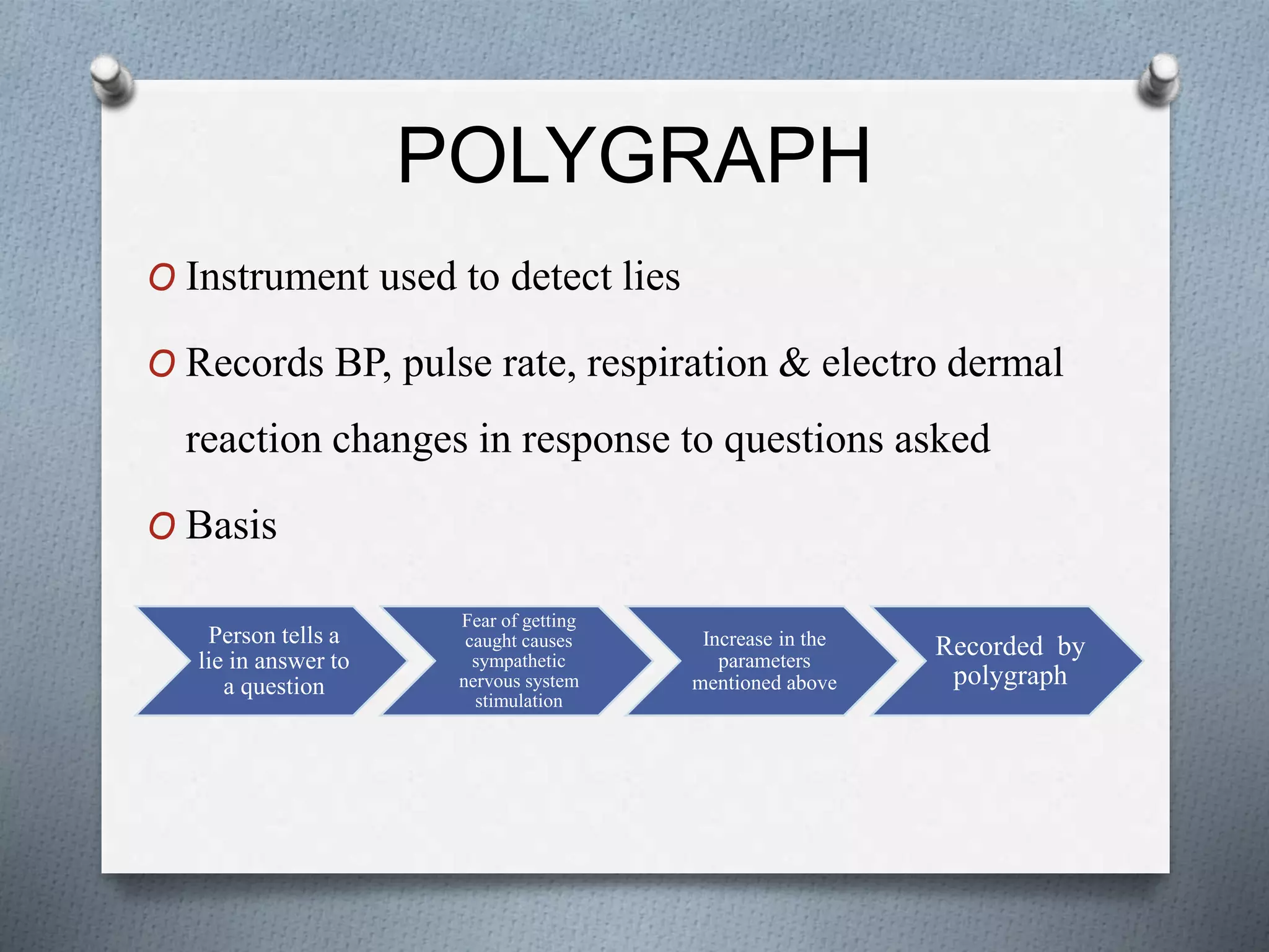 Methods of lie detection | PPTX