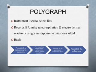 Methods of lie detection | PPTX