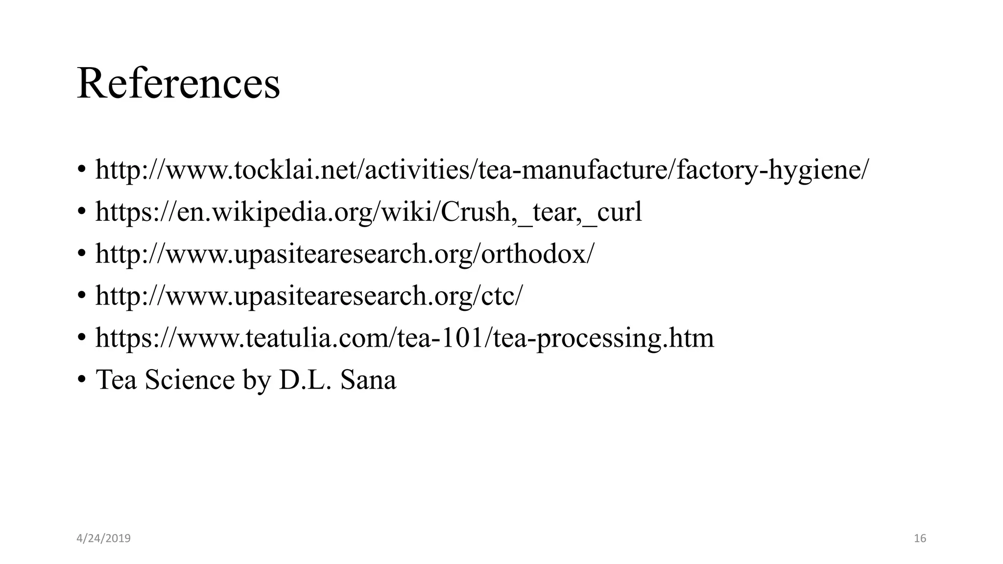 Methods of manufacturing and fermentation of tea | PPTX