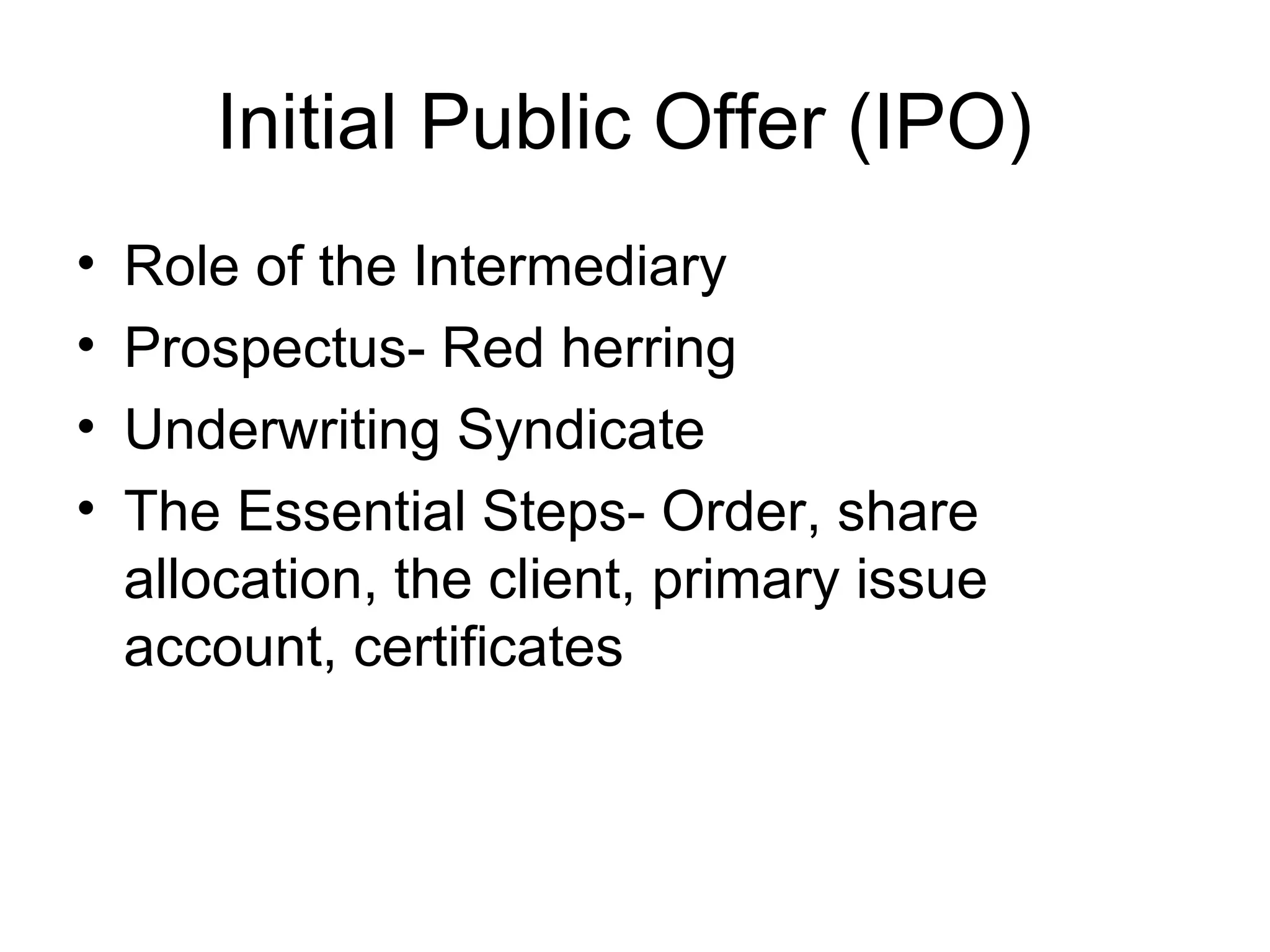 Methods Of Marketing Securities | PPT