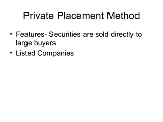 Methods Of Marketing Securities | PPT