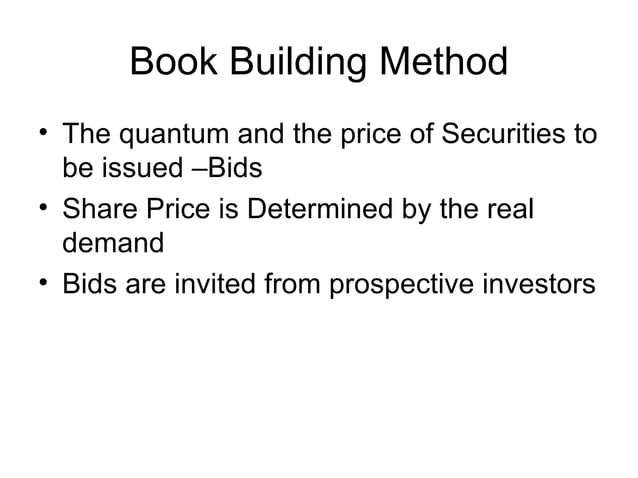 Methods Of Marketing Securities | PPT