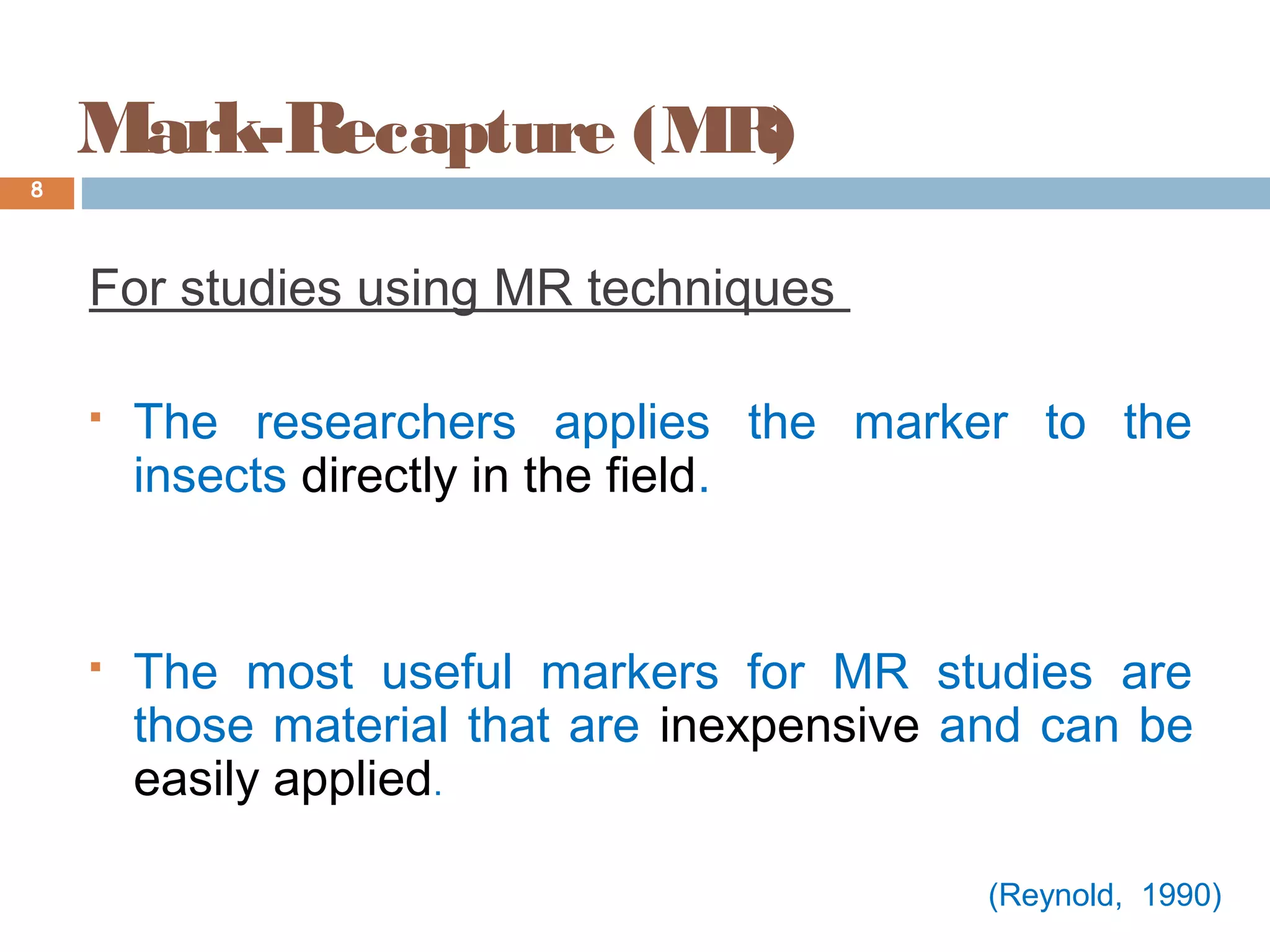 Methods of marking insects | PPT
