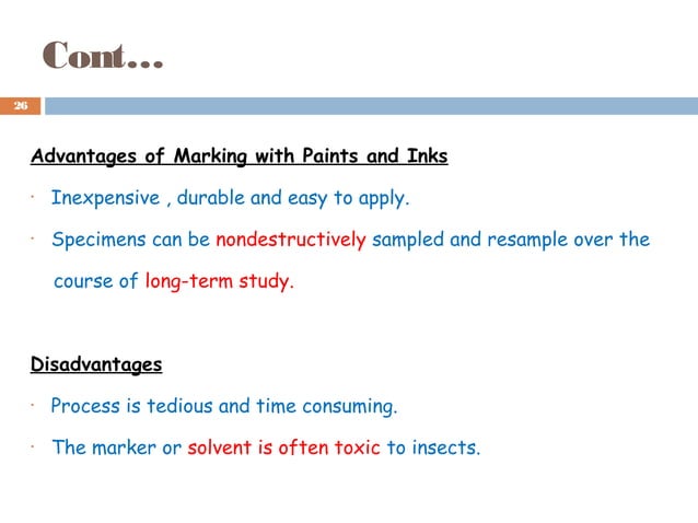 Methods of marking insects | PPT