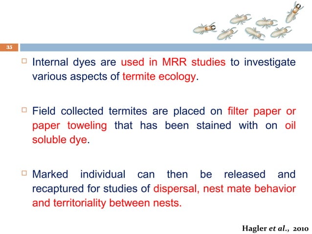 Methods of marking insects | PPT