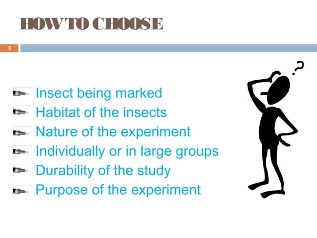 Methods of marking insects | PPT