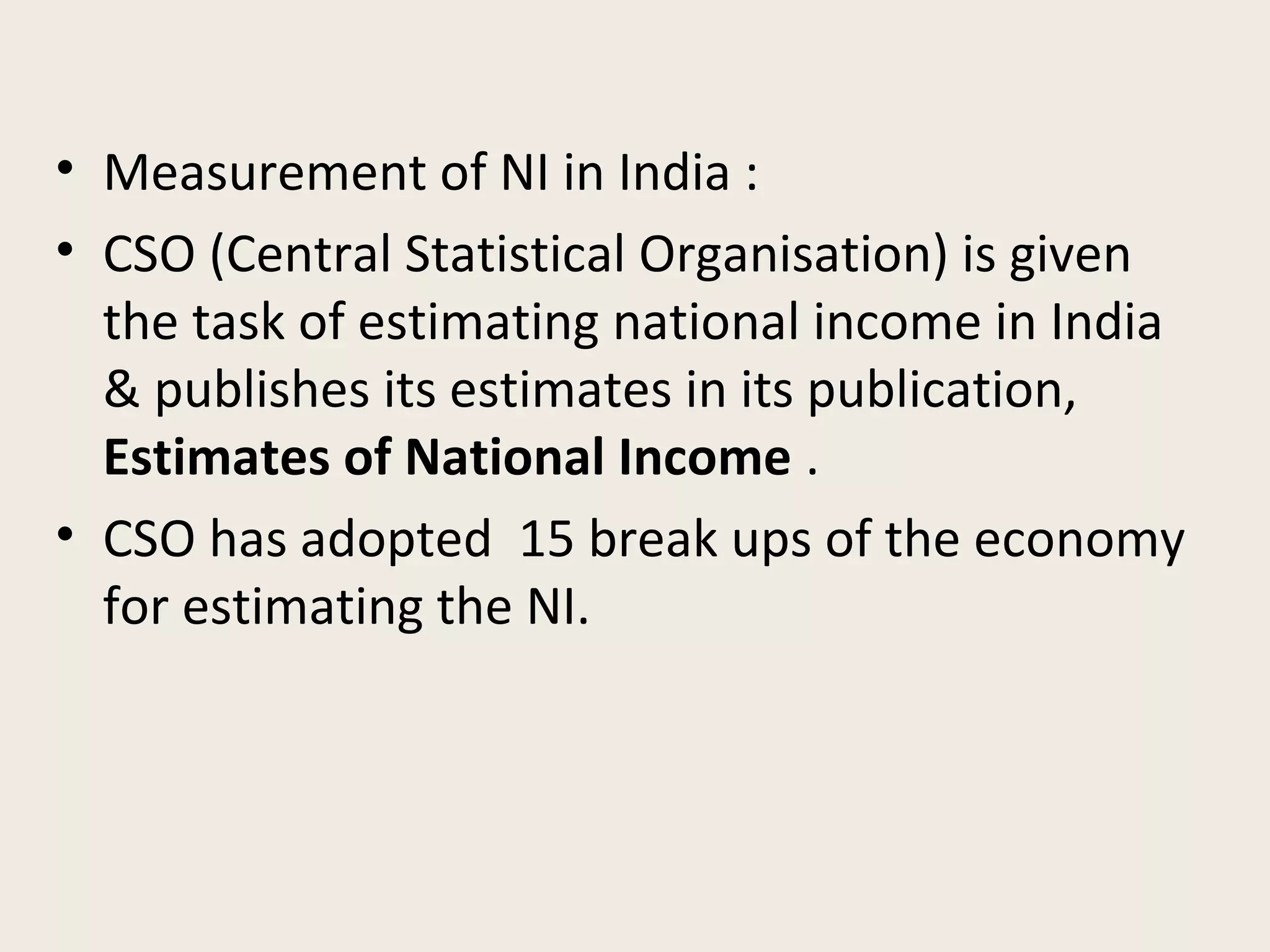 Methods of measuring National Income | PPT