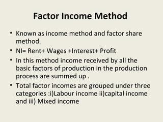 Methods of measuring National Income | PPT