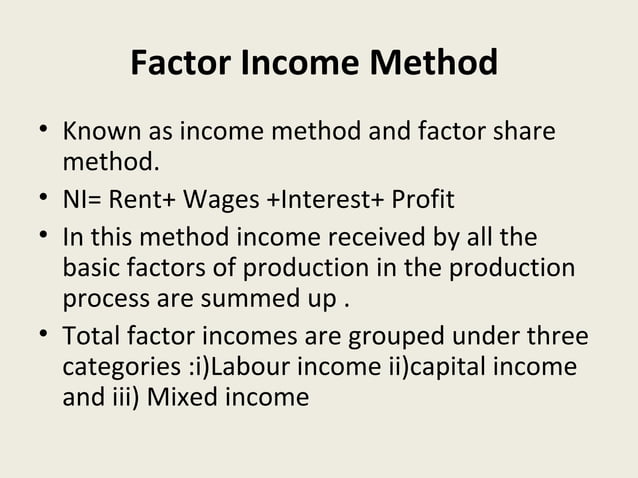 Methods of measuring National Income | PPT