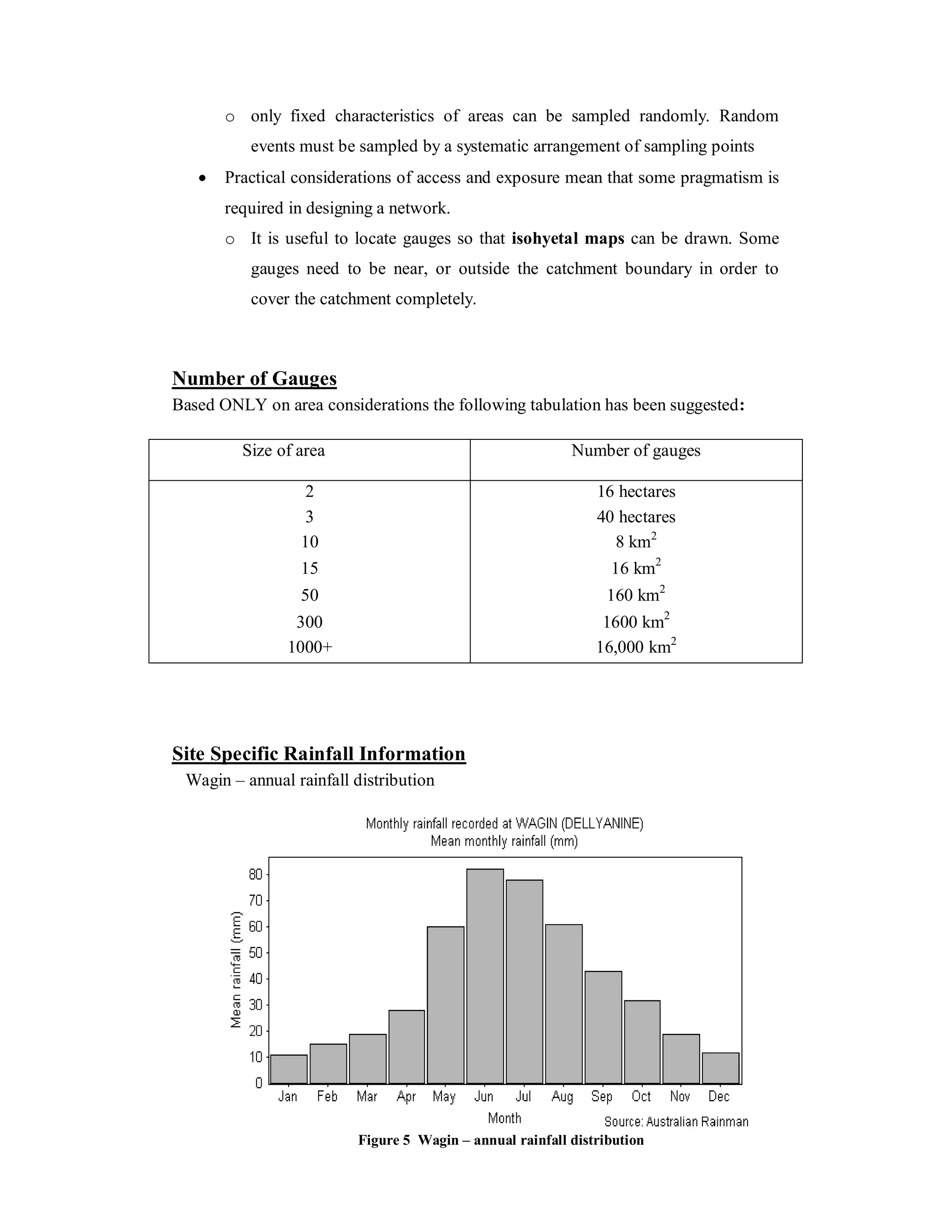 Methods of measuring rainfall | PDF