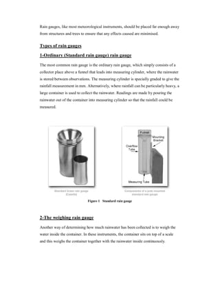 Methods of measuring rainfall | PDF