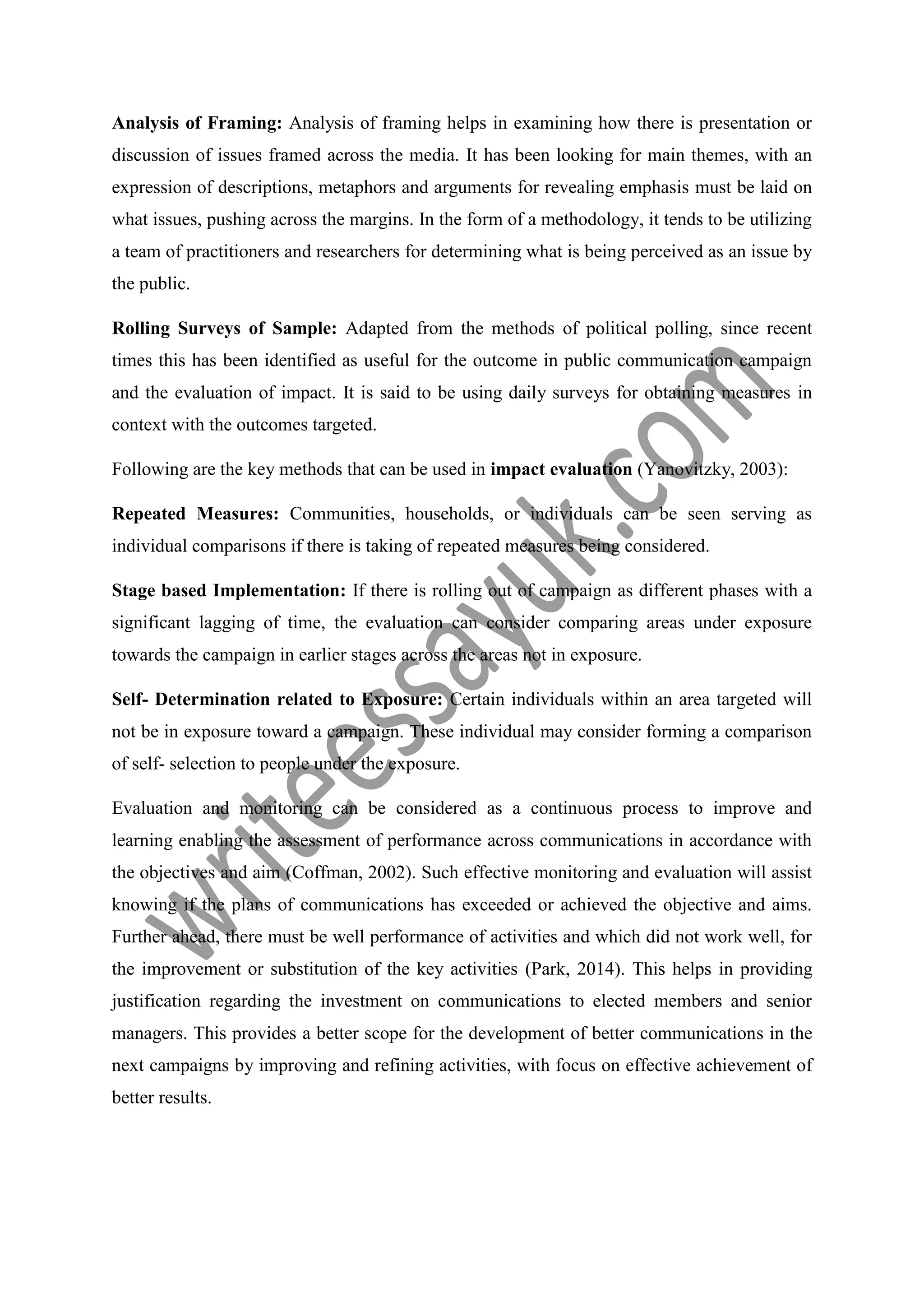 Methods of media campaign evaluation | PDF