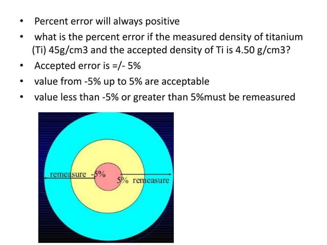 Methods of minimizing errors | PPTX | Chemistry | Science