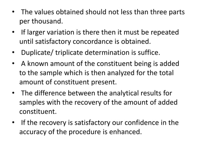 Methods of minimizing errors | PPTX | Chemistry | Science