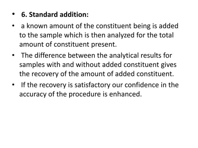 Methods of minimizing errors | PPTX | Chemistry | Science