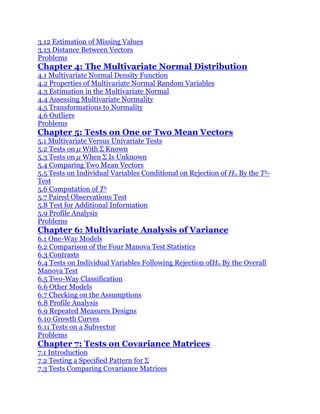 Methods of multivariate analysis | DOCX