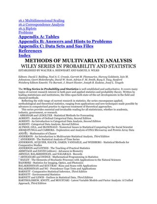 Methods of multivariate analysis | DOCX