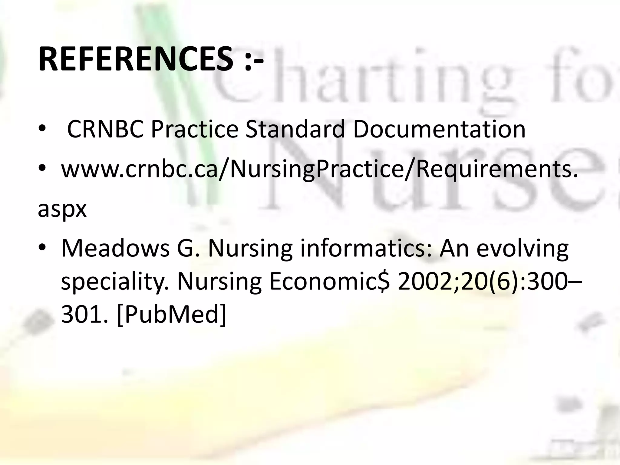 Methods of nursing documentation final | PPTX
