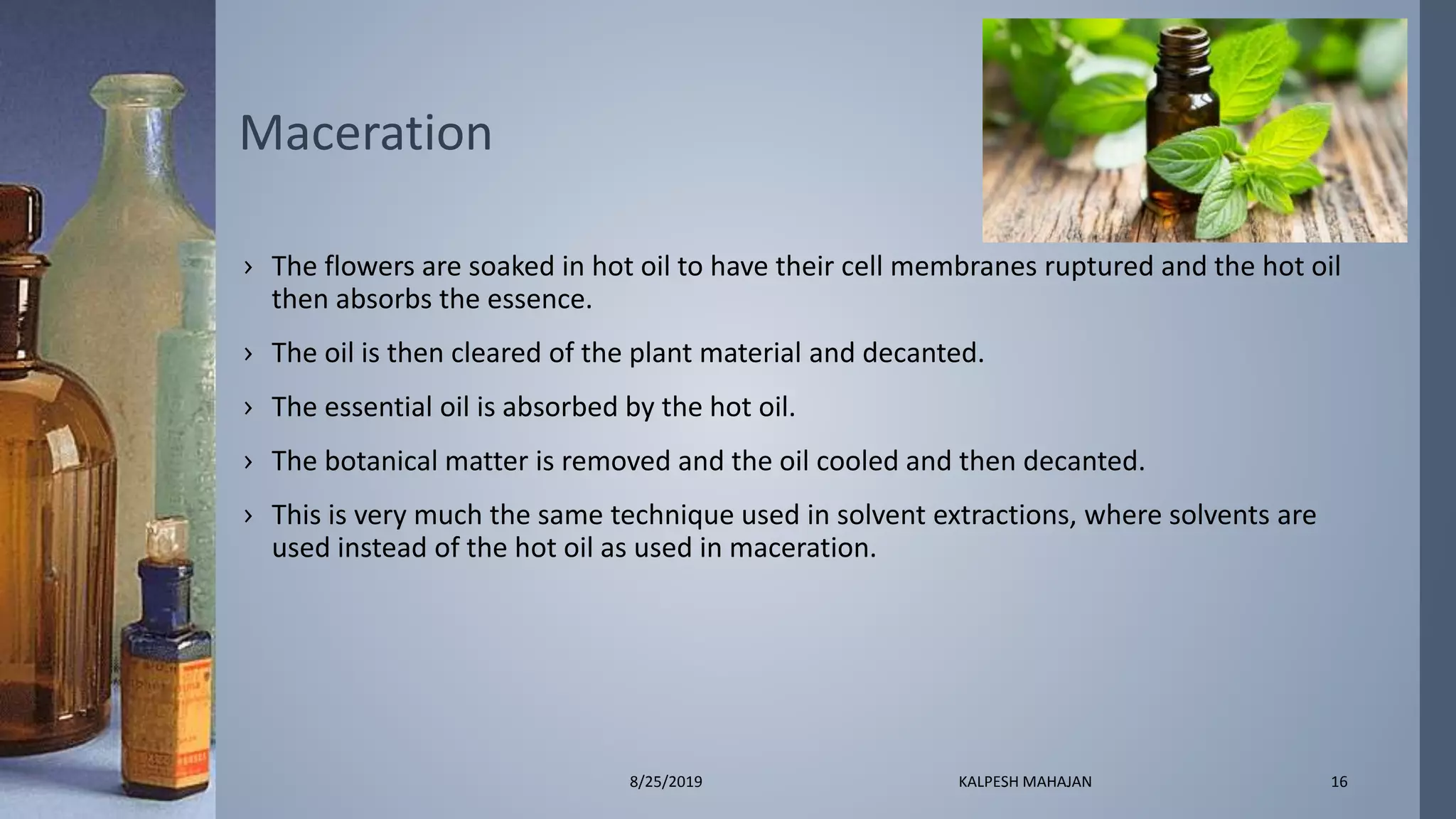 Methods of oil extraction | PPTX
